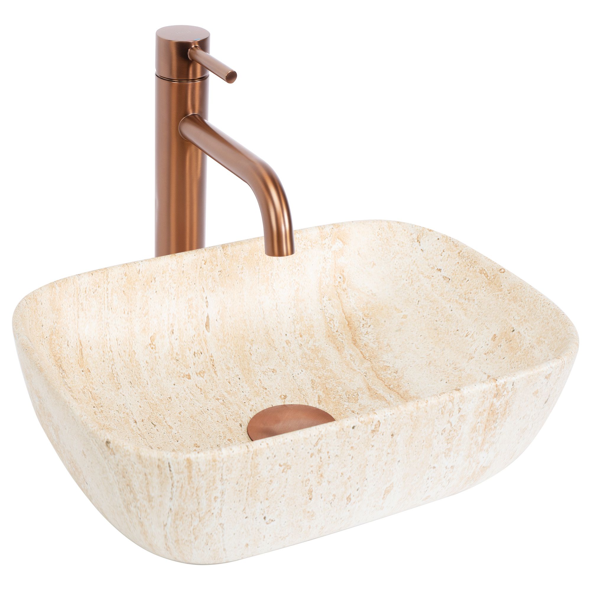 VASQUE À POSER REA BELINDA MINI BEIGE 36X25X11,5CM | Leroy Merlin