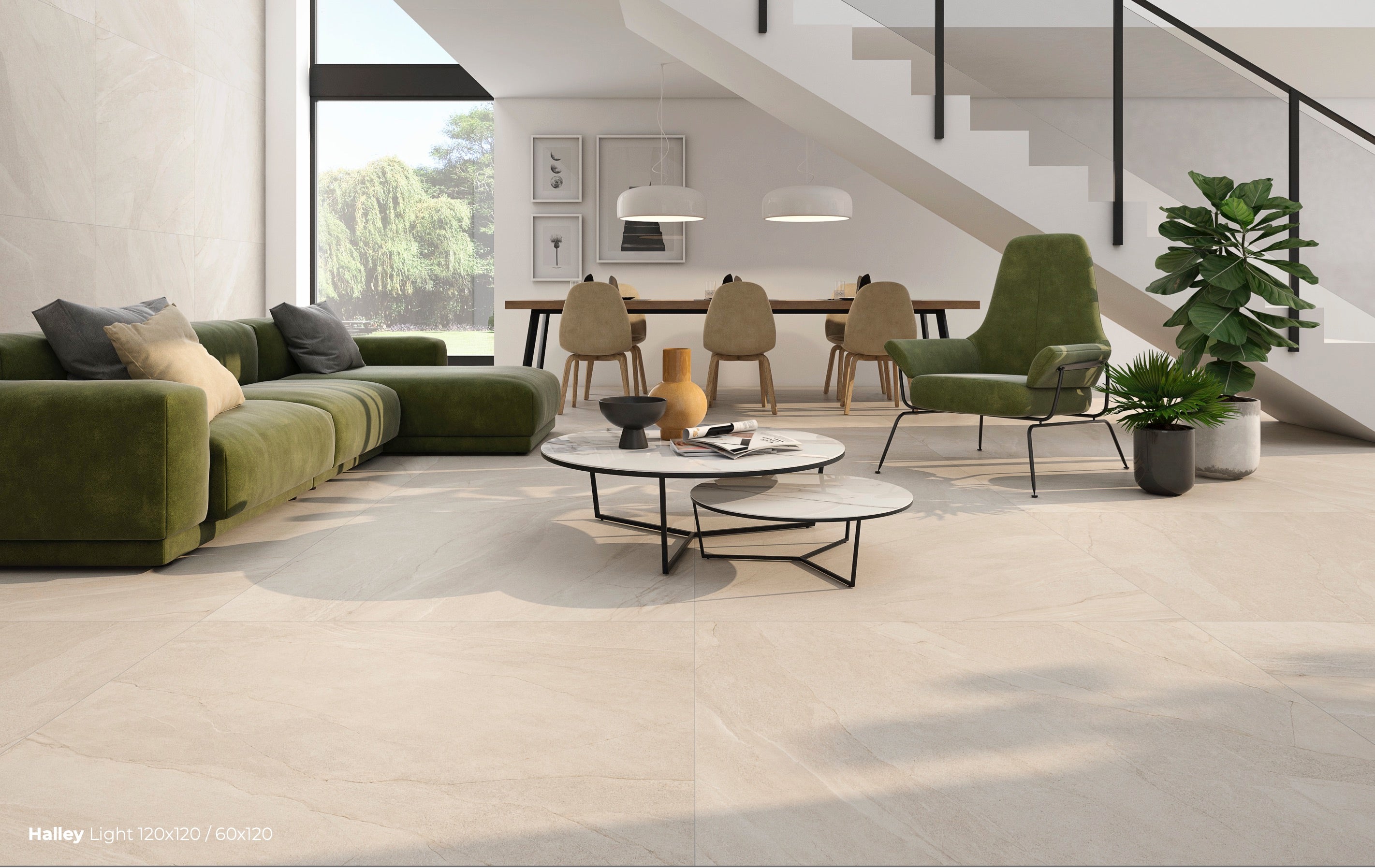 Suelo Porcelánico Azulejo 60x120 Mate Baldosa Halley Light | Leroy Merlin