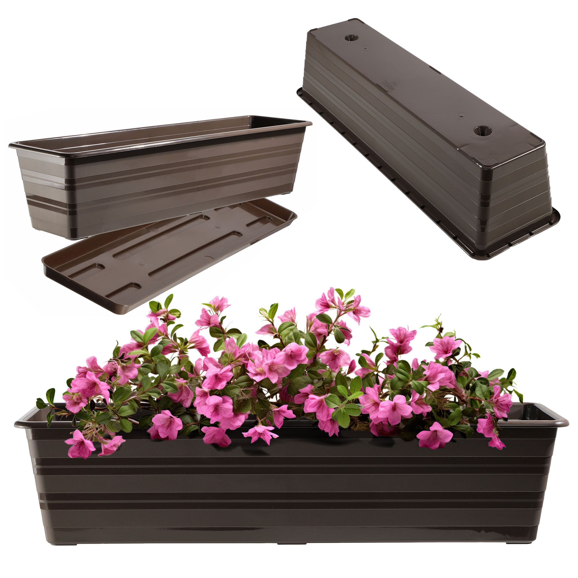 KADAX Balconnière 60 cm Pot de Fleur + Support | Leroy Merlin