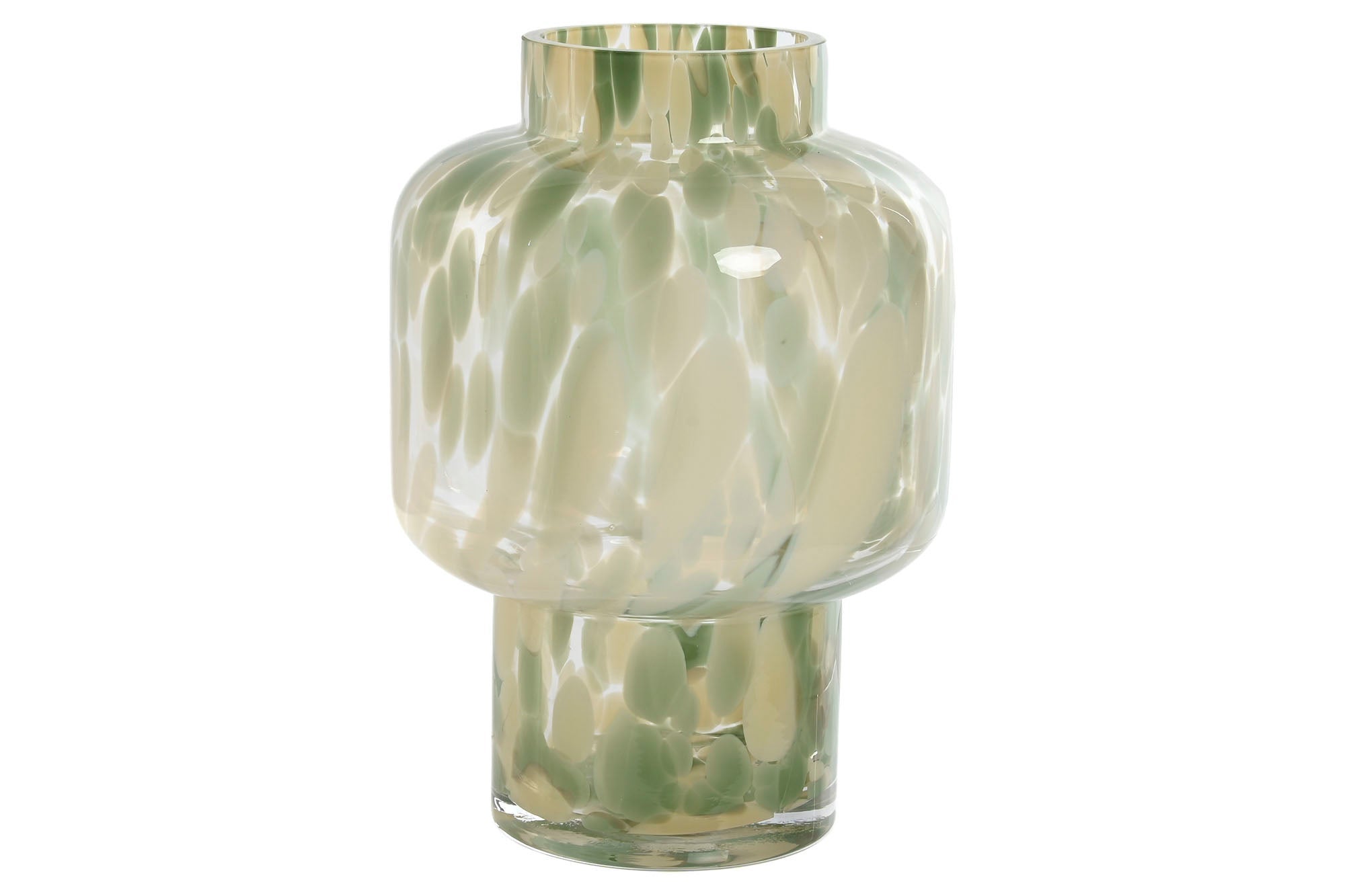 PACK DE 6 JARRON CRISTAL 15X15X21,5 VERDE | Leroy Merlin