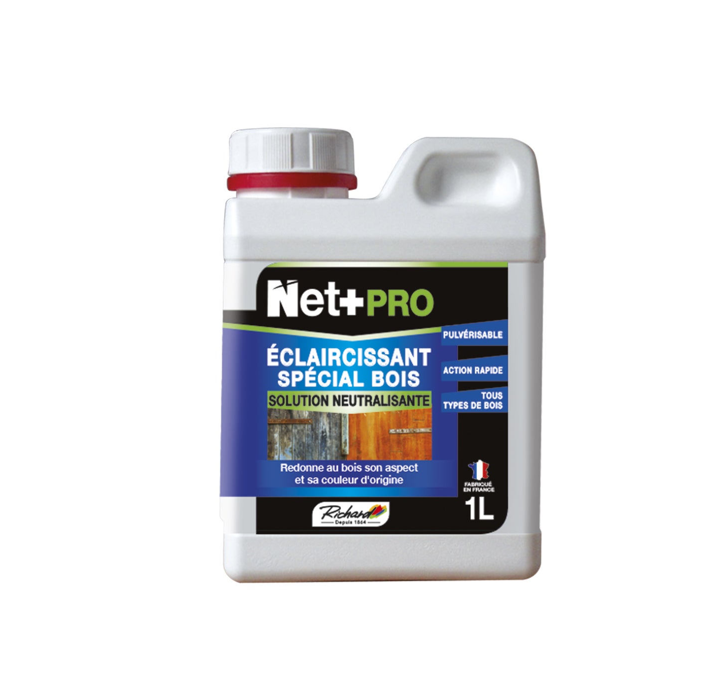 Net+ Pro Eclaircissant spécial Bois - 1 Litre | Leroy Merlin