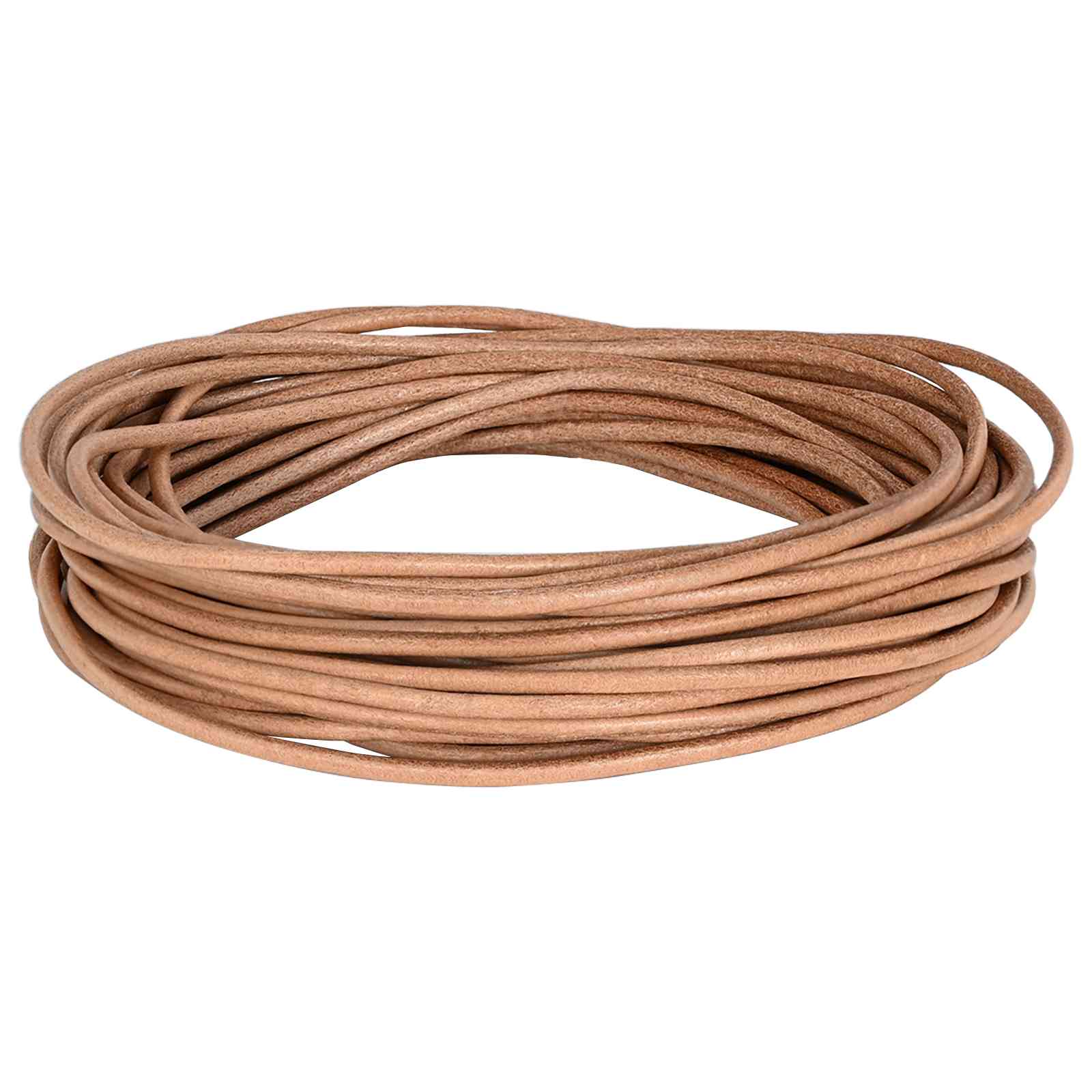 Corde en Cuir Marron Ø2,5 mm x 10 m Cuir vidaXL | Leroy Merlin