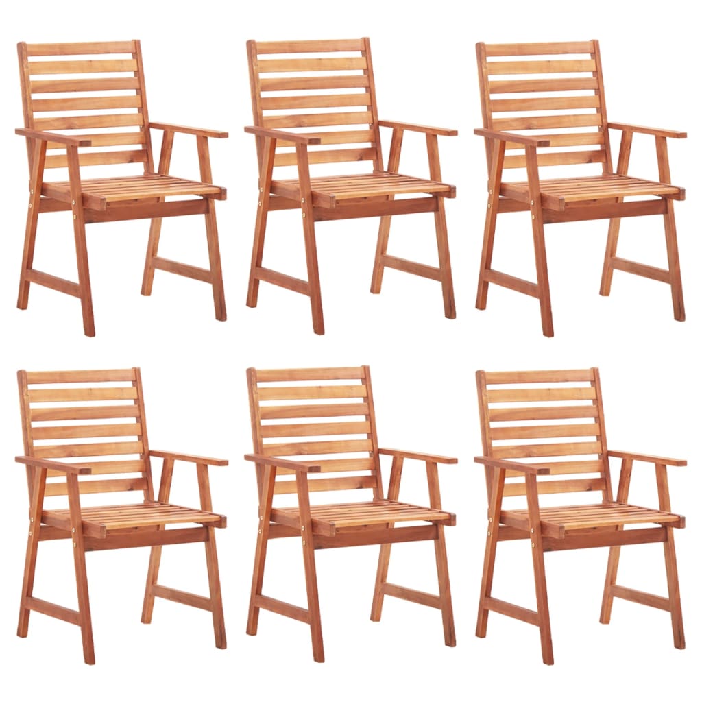 Lot de 6 Chaises à dîner de jardin | Siège de Terrasse | Chaise d ...