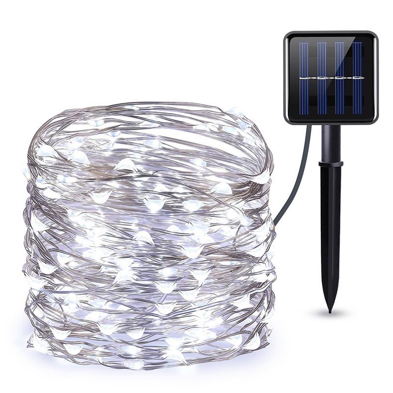 Guirlande lumineuse photo blanc chaud, 100 LED, 10 m, alimentée par ...