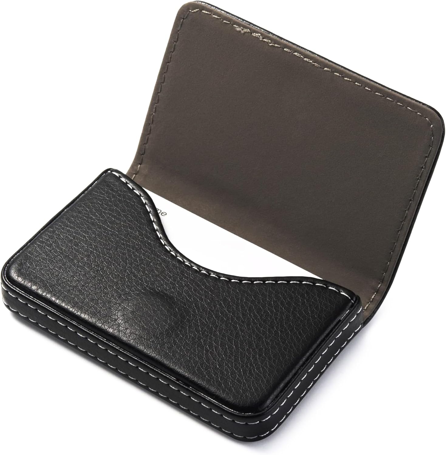 Étui Cartes de Visite en Cuir PU, Slim Business Card Holder pour Hommes ...