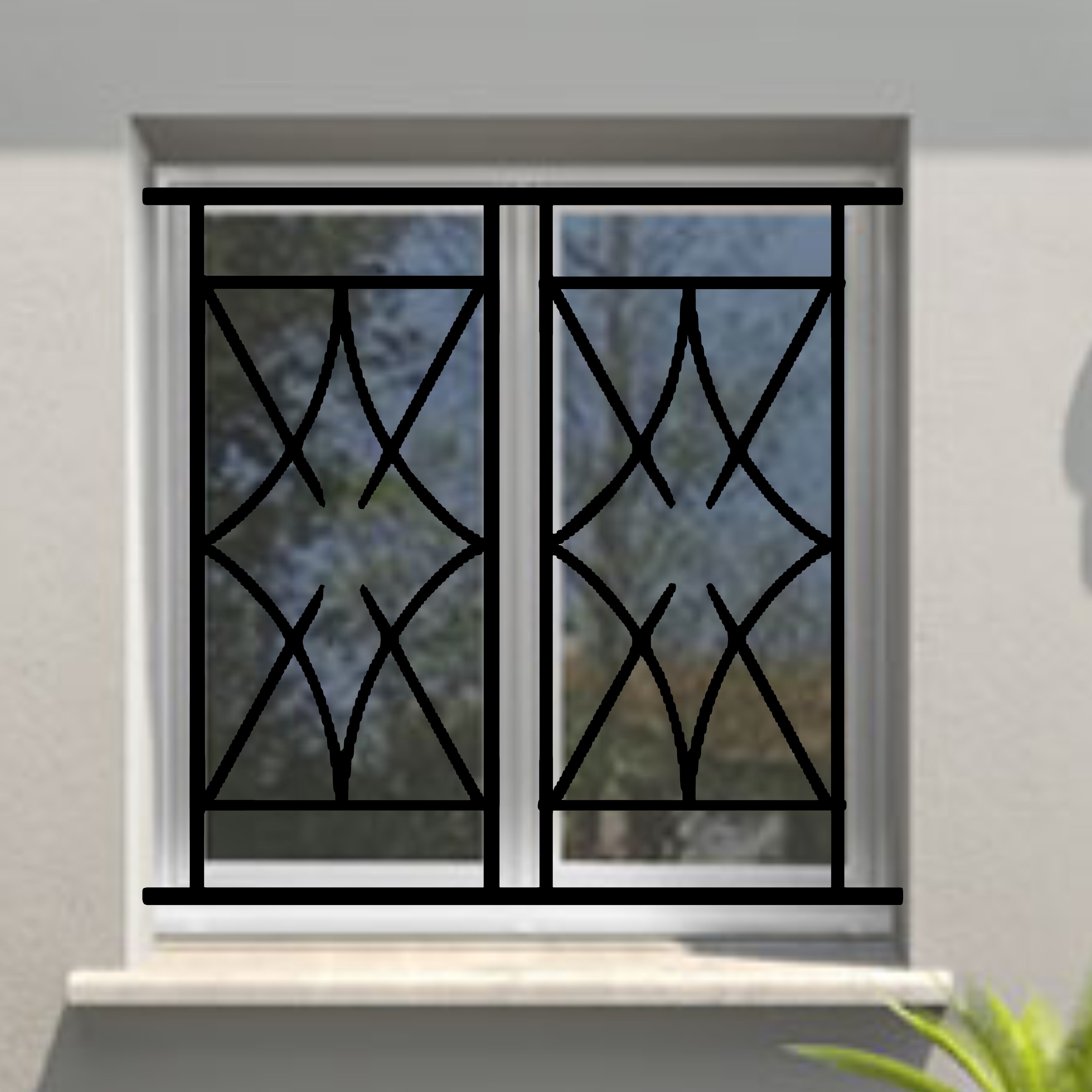 Grille de Defense Nora pour Fenetre H= 125 cm x L= 160 cm (côte tableau ...