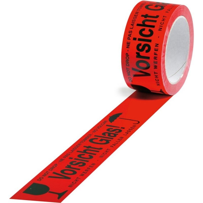 Cinta de Advertencia de Precaución Vidrio - Alta Visibilidad 50 mm x 66 ...