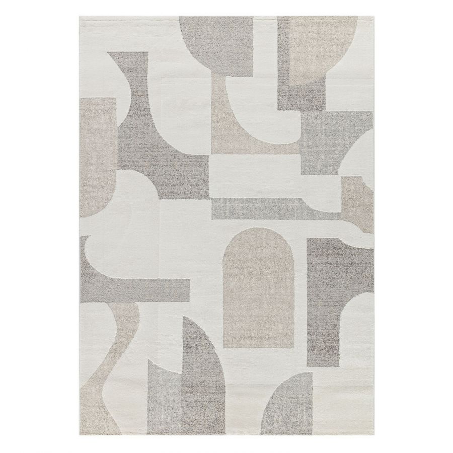 Tapis abstrait crème beige MONACO 60 Crème - 240x340 cm | Leroy Merlin