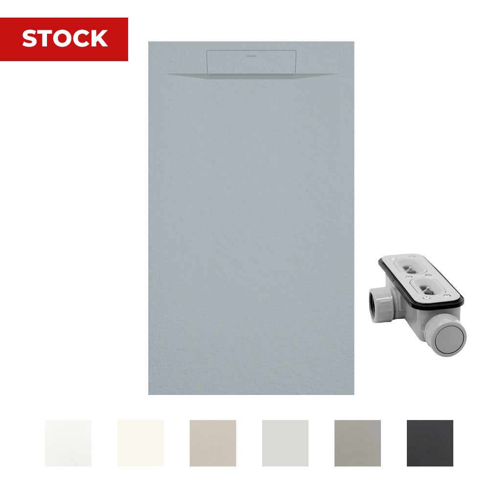 Plato de Ducha de Resina Antideslizante | Válvula Oculta + Rejilla de ...