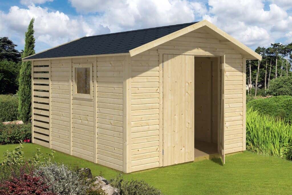 Cabane à outils Combi Shed Alpholz, 3x3.6m dim. ext. (cas échéant incl ...