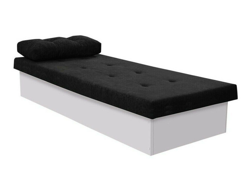 Cama Dover 100, Individuales, Negro, 80x190, 80x190x39cm | Leroy Merlin
