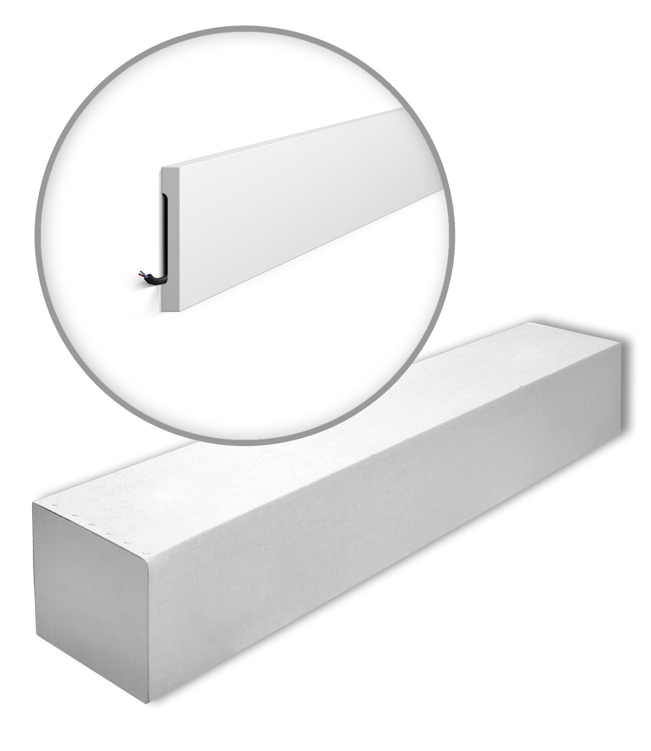 Plinthe NMC FD2S-box WALLSTYL 1 carton 13 pièces Cimaise | Leroy Merlin