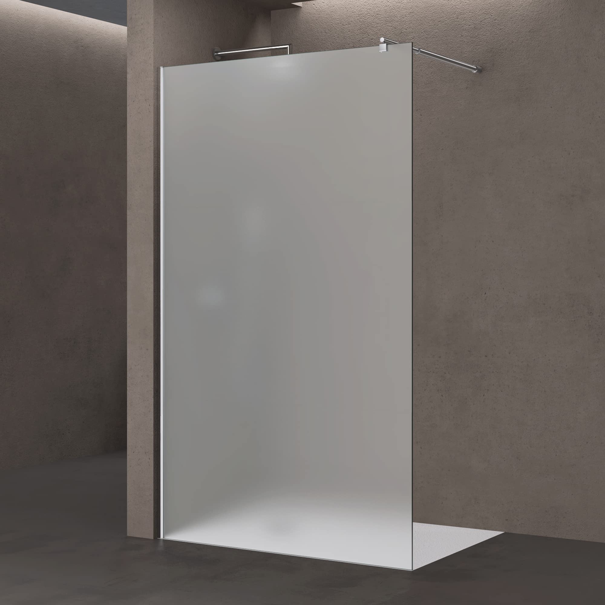 Paroi de Douche à L'italienne 100x200cm, Pare-Douche Opaque, Verre de ...