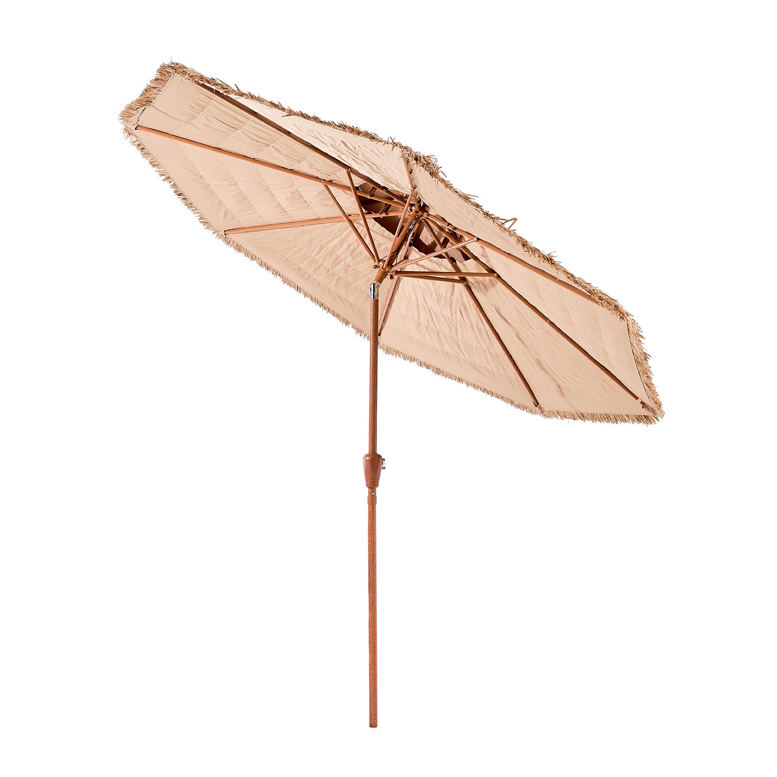 Parasol Hawaïen 2,7 m, Parasol Exotique Inclinable, Toit Chaume PP, 8 ...