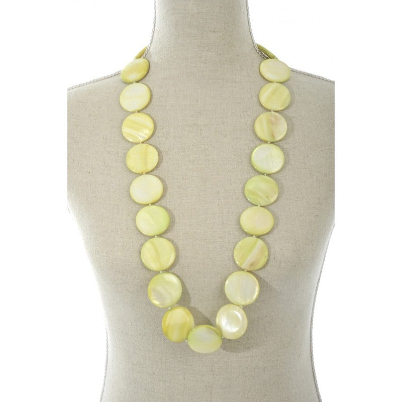 COLLIER COQUILLAGE PLAT VERT | Leroy Merlin