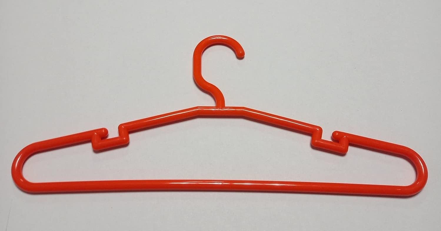 TODO HOGAR Percha Plástico Color Naranja, Percha de Ropa Pack de ...
