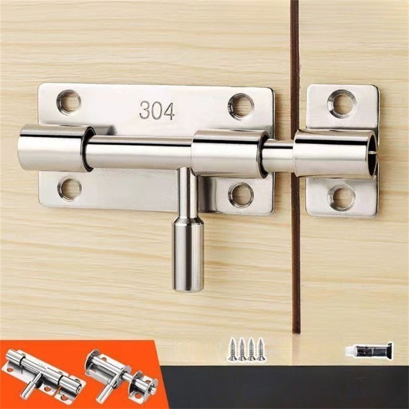 Verrou de Porte en Acier Inoxydable - Protection Anti-effraction - 8*3 ...