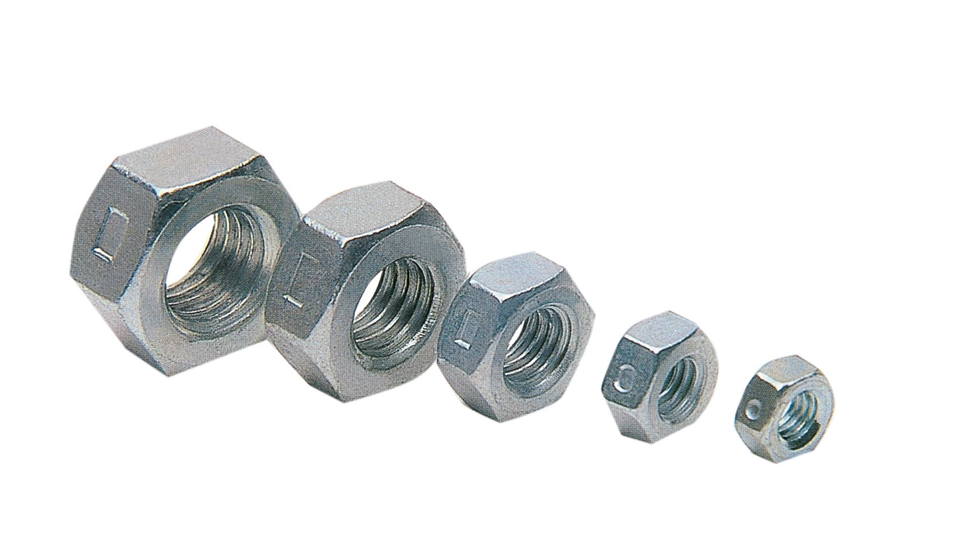 Ensemble de 5 Écrous Hexagonaux en Acier Galvanisé 10 MA | Leroy Merlin