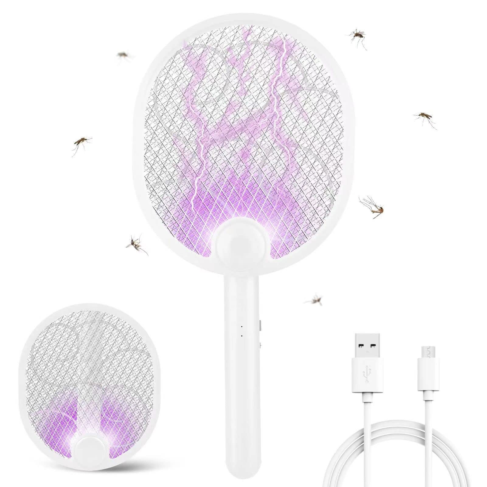 Bug Zapper, matamoscas eléctrico plegable recargable por USB, lámpara ...