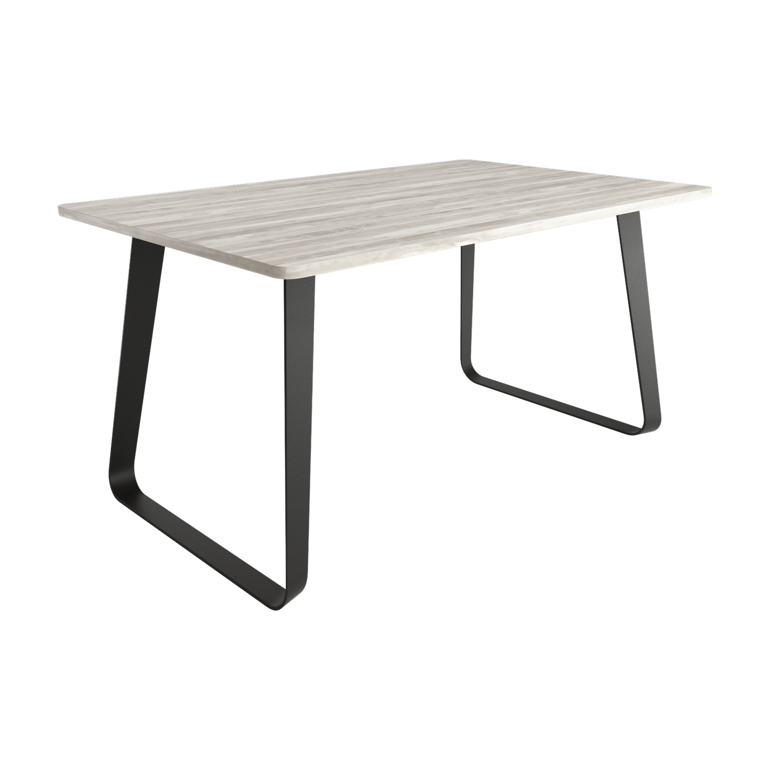 MESA RECTANGULAR MODERNA MODELO COMO - NEGRO - 140x90cm | Leroy Merlin