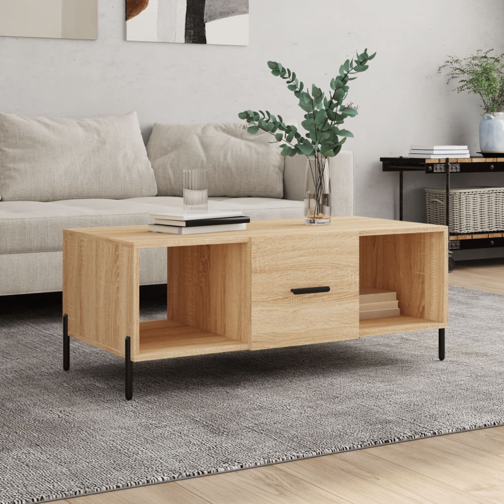 Table basse | Table d'appoint | Table de salon chêne sonoma 102x50x40 ...