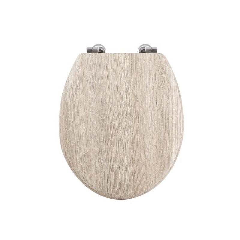 Abattant wc MDF Effet Bois- Charnières Inox MSV | Leroy Merlin