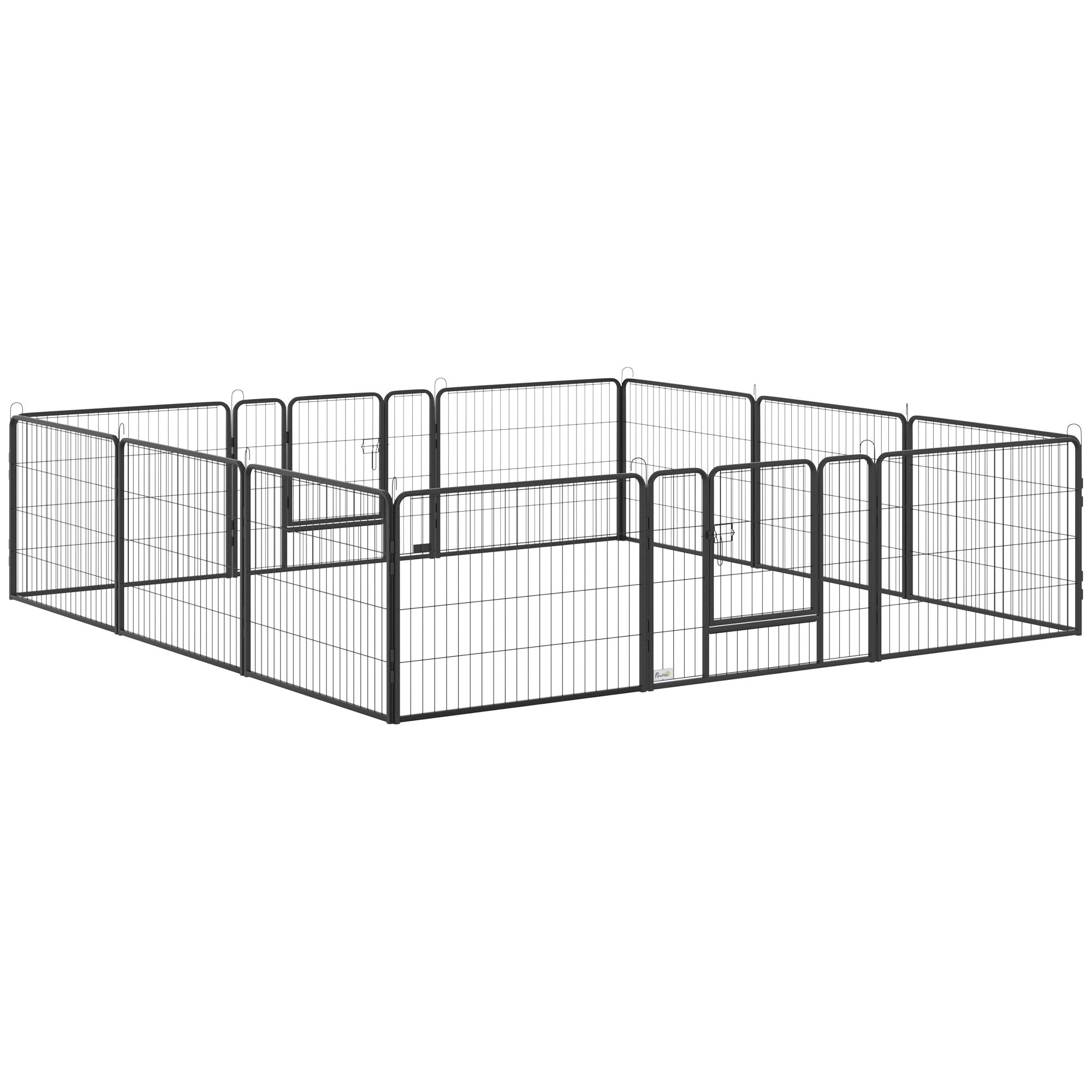 Parc extérieur pour chiots, 60 cm de haut, avec porte, enclos (12 ...