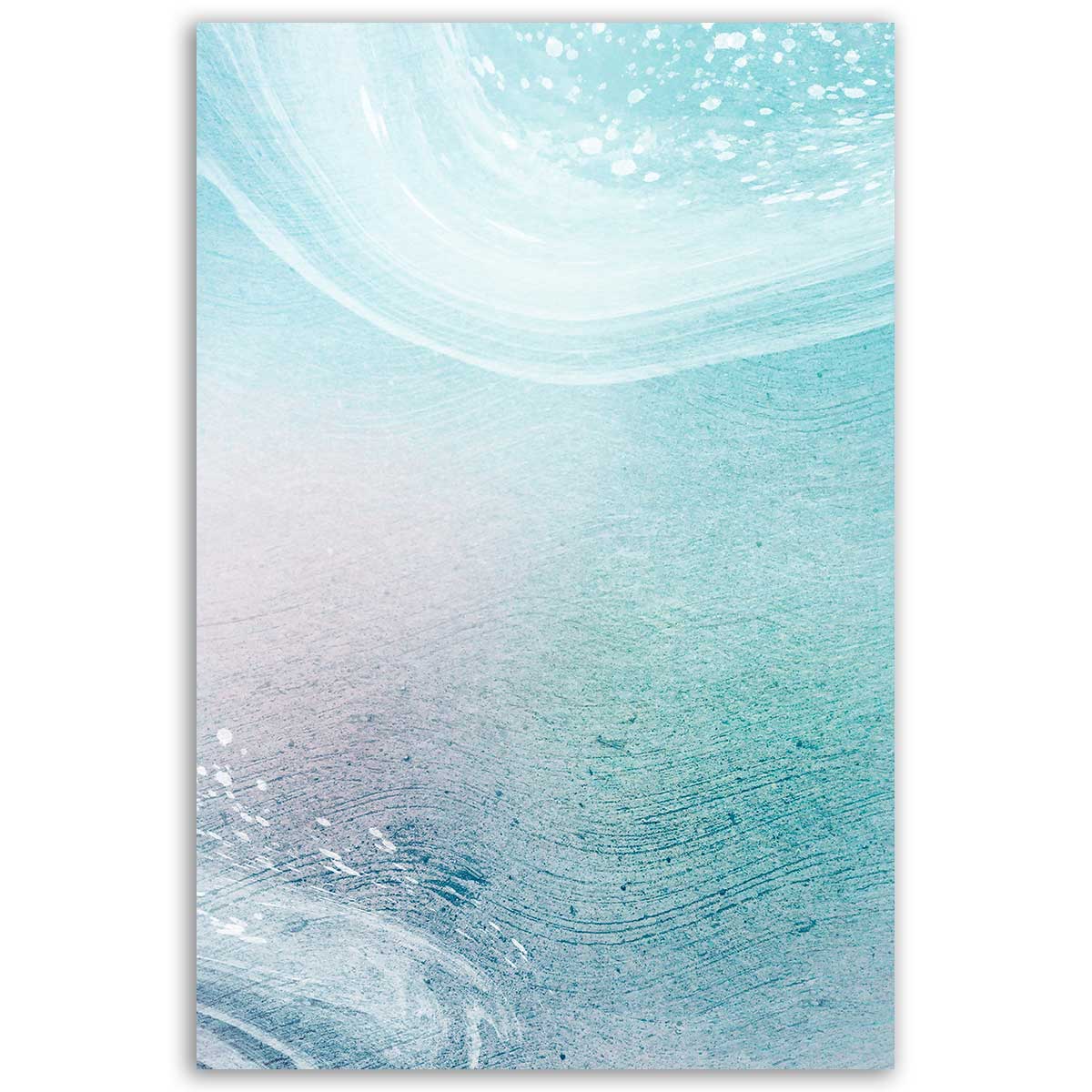 Tableau aquarelle douce turquoise - 40x60cm | Leroy Merlin