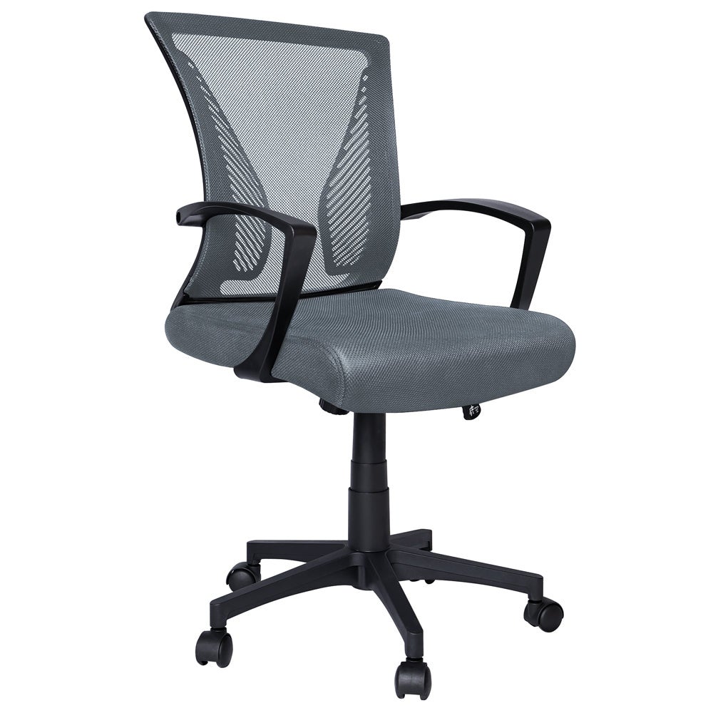 Silla de Oficina Ergonómica, Silla Escritorio con Soporte Lumbar y Reposabrazos, Malla ...