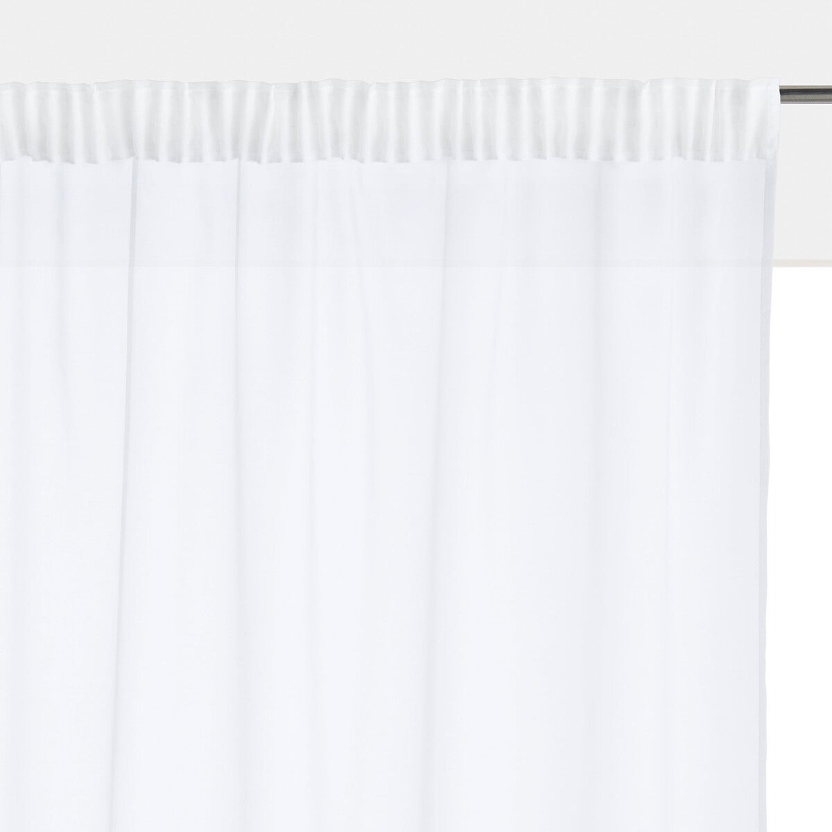 Voilage finition galon fronceur, Limpo - Blanc - 180 x 140 cm | Leroy ...