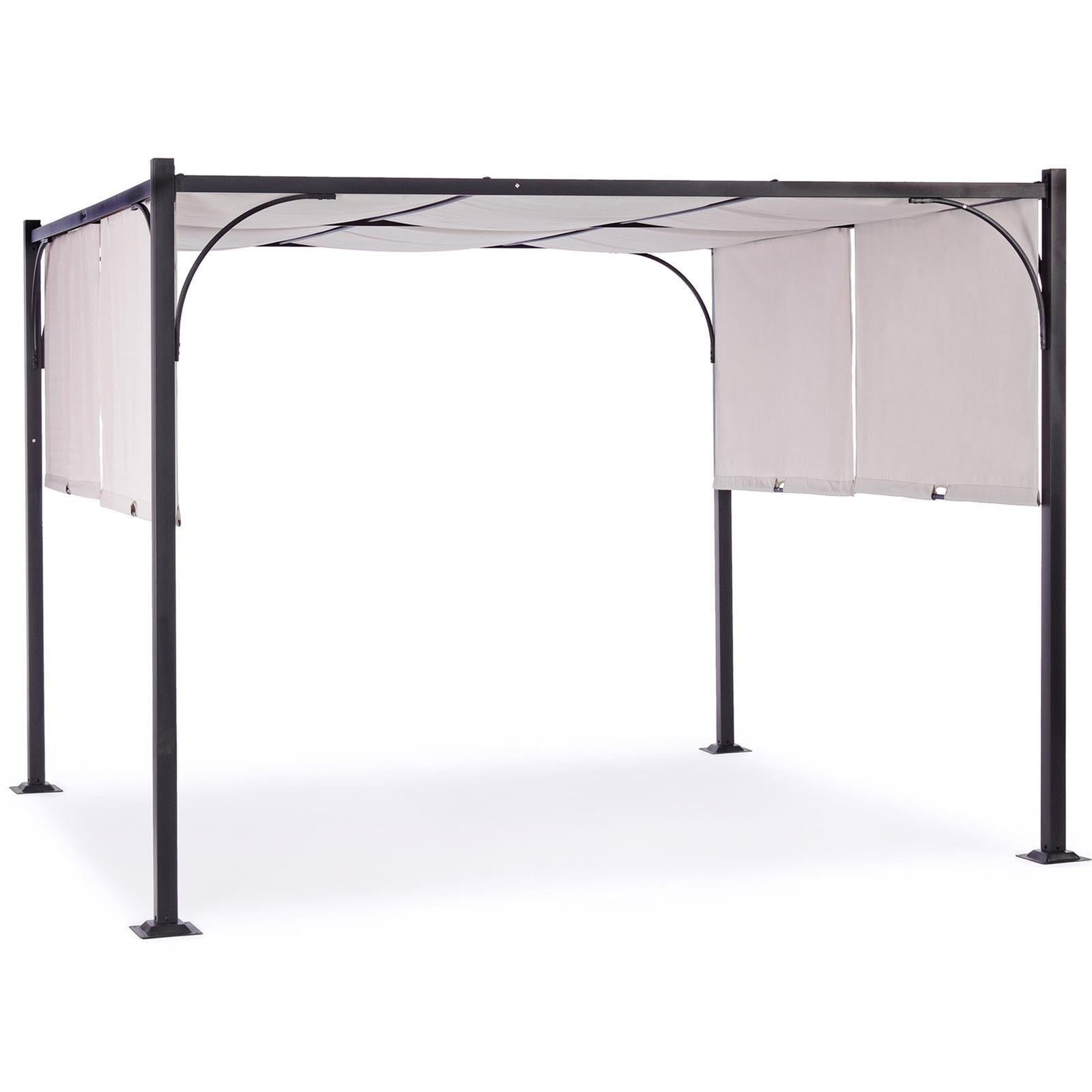 Bizzotto Gazebo Slide 3x3 Anthracite - Gris 795494 | Leroy Merlin