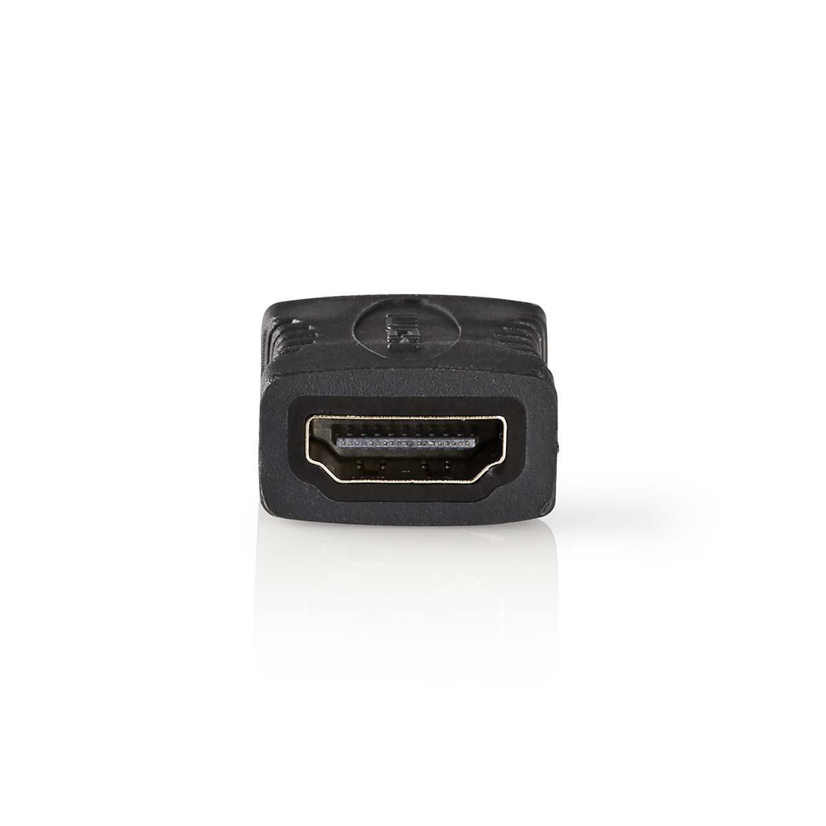 Adaptador HDMI - Salida HDMI - Salida HDMI - Chapado en oro - Recto - PVC - Antracita - 1 uds ...