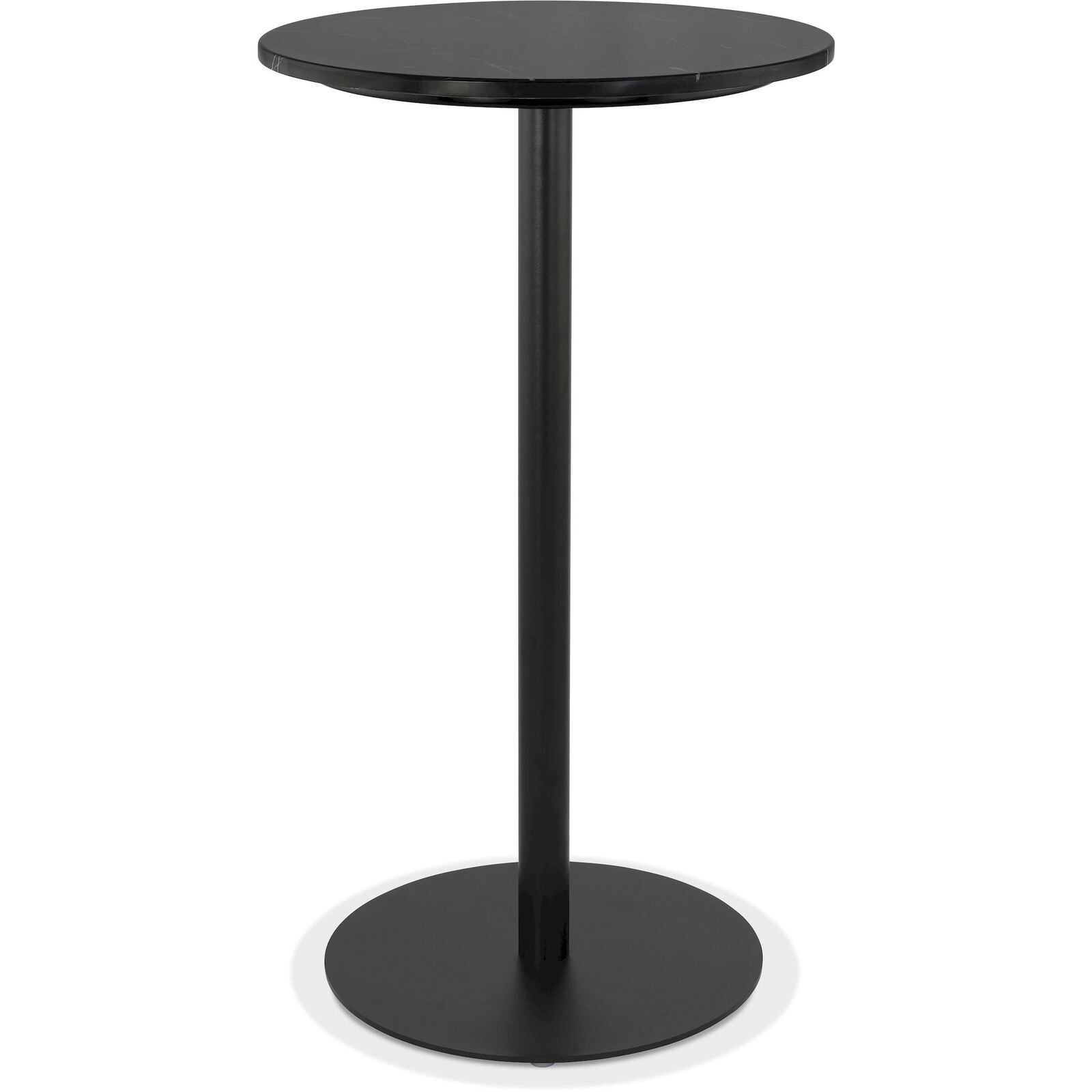 Table bar design Divin 60 x 60 x 54 cm Noir et Noir | Leroy Merlin