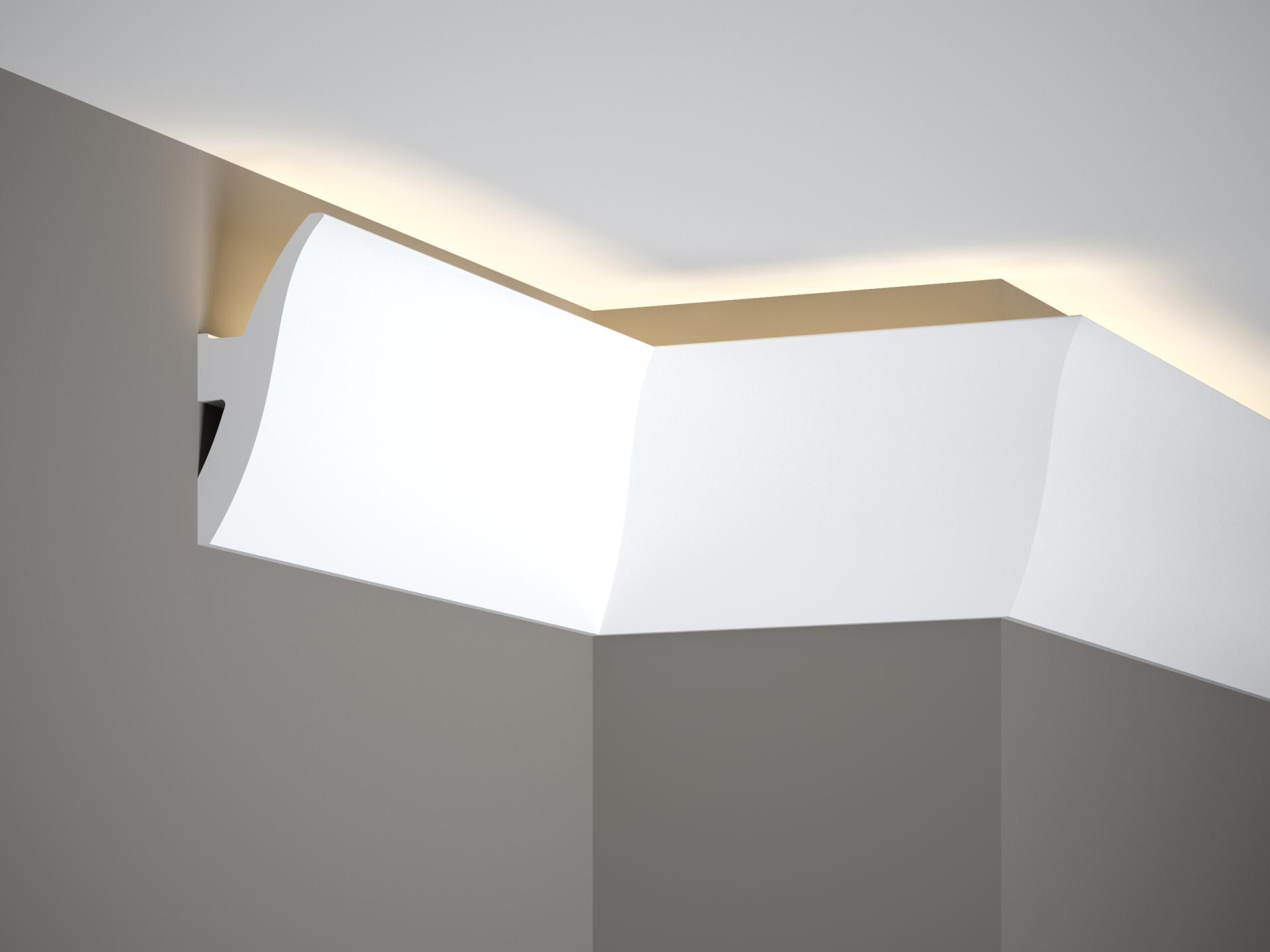 Corniche plafond pour LED SL009 - 200 x 12 x 4,7cm (L x h x p) | Leroy ...