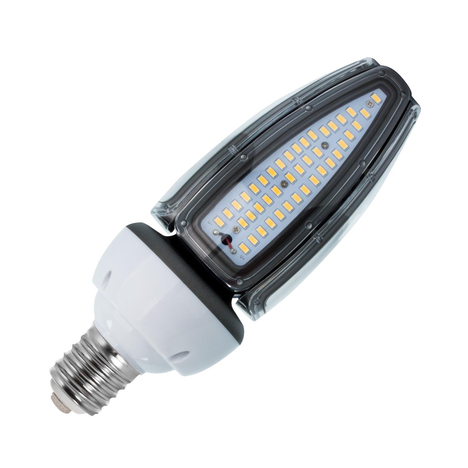 Ampoule LED Éclairage Public Corn E40 50W IP65 2700K Blanc chaud | Leroy Merlin