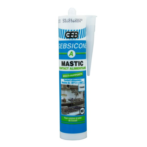 Silicone spécial alimentaire GEB translucide cartouche 280 ml ...