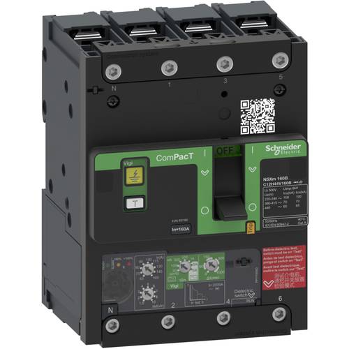 Interruptor automático ComPacT NSXm100N 50kA AC 4P 50A Micrologic 4.1 ...