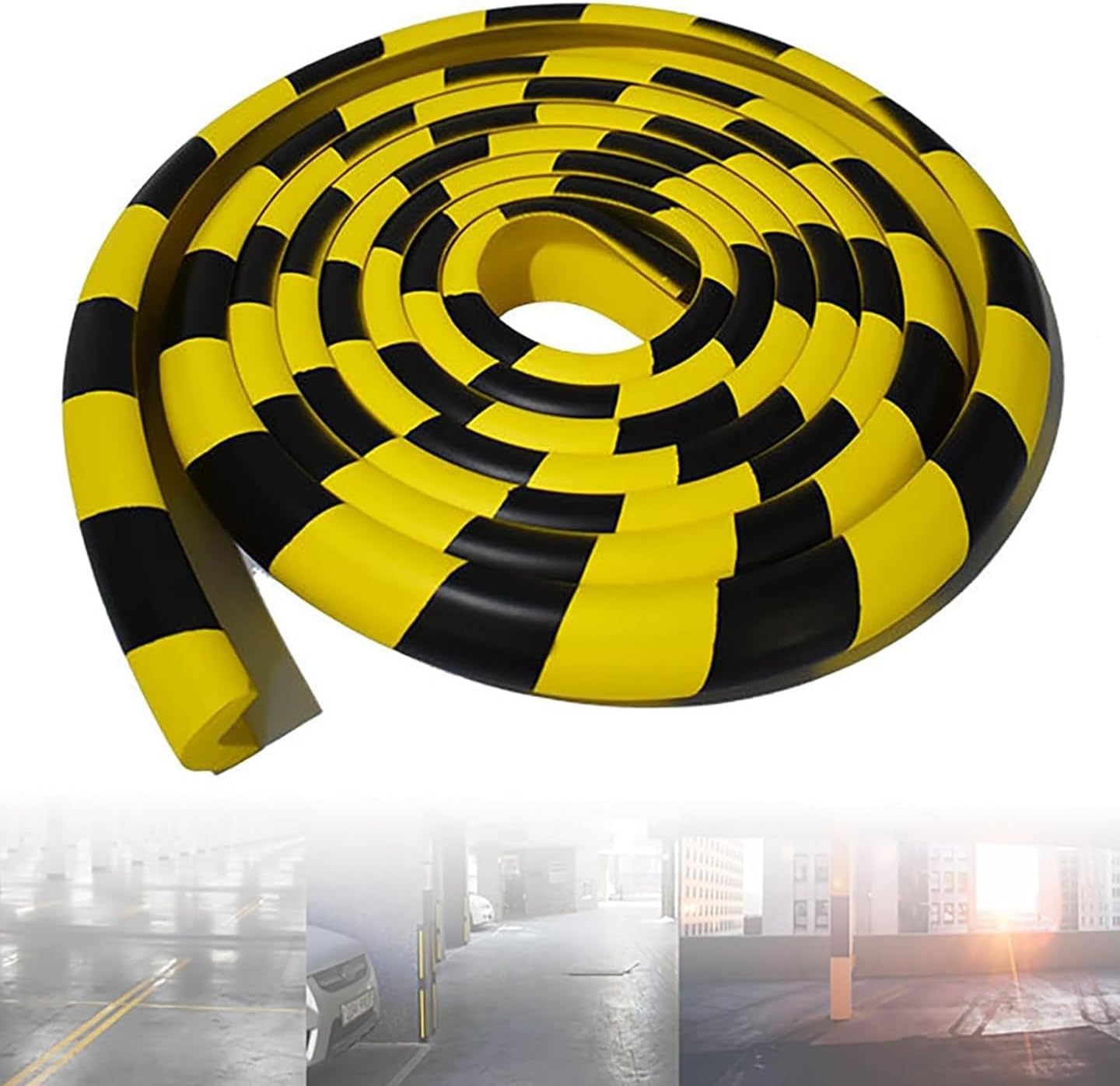 Bande Auto-Adhésive de Protection D’Angle – 5 M Caoutchouc Mousse Jaune ...