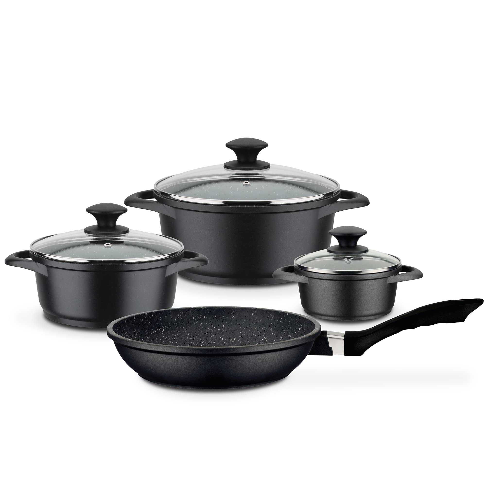 GSW Set di pentole e padelle Gourmet Granito – Set di alta qualità ...
