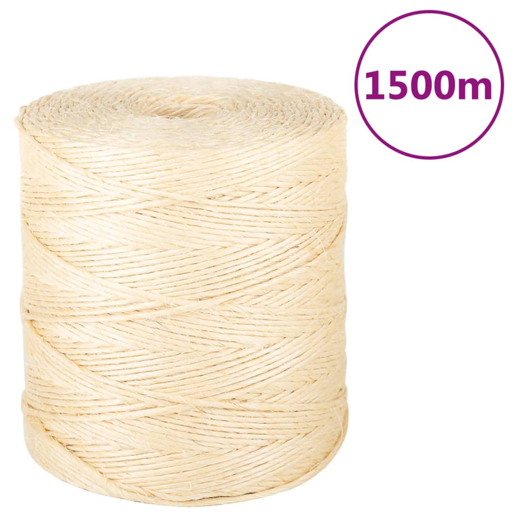 Cuerda 100% sisal 2 mm 1500 m | Leroy Merlin