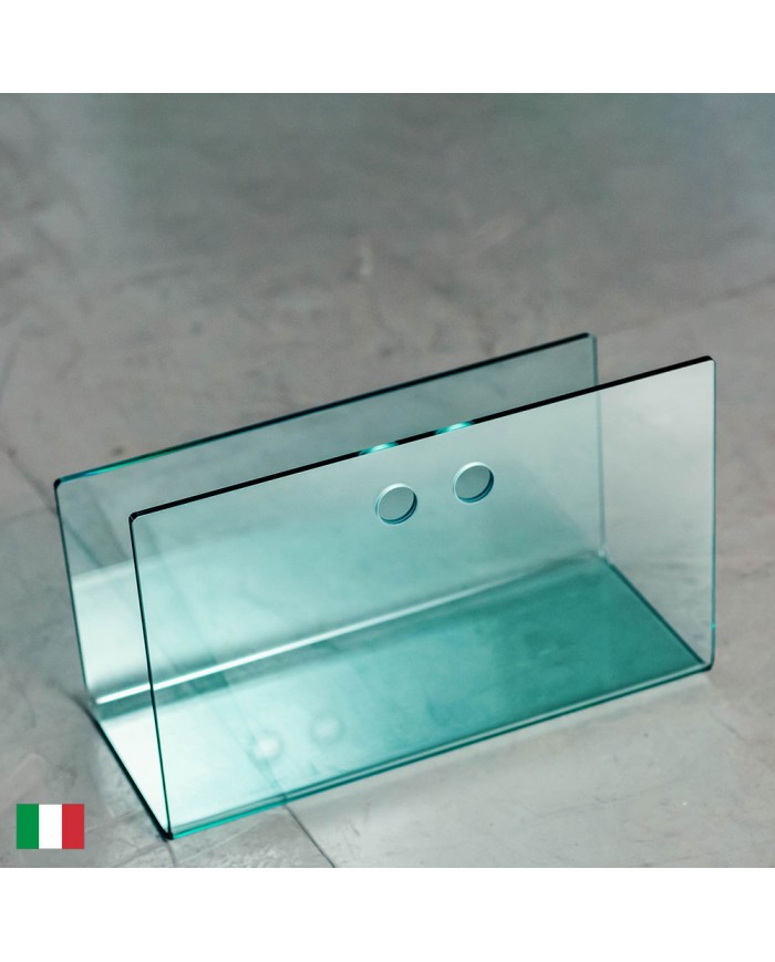 Stilprojectstore - Portariviste in Vetro Curvato L 45 Made in Italy ...