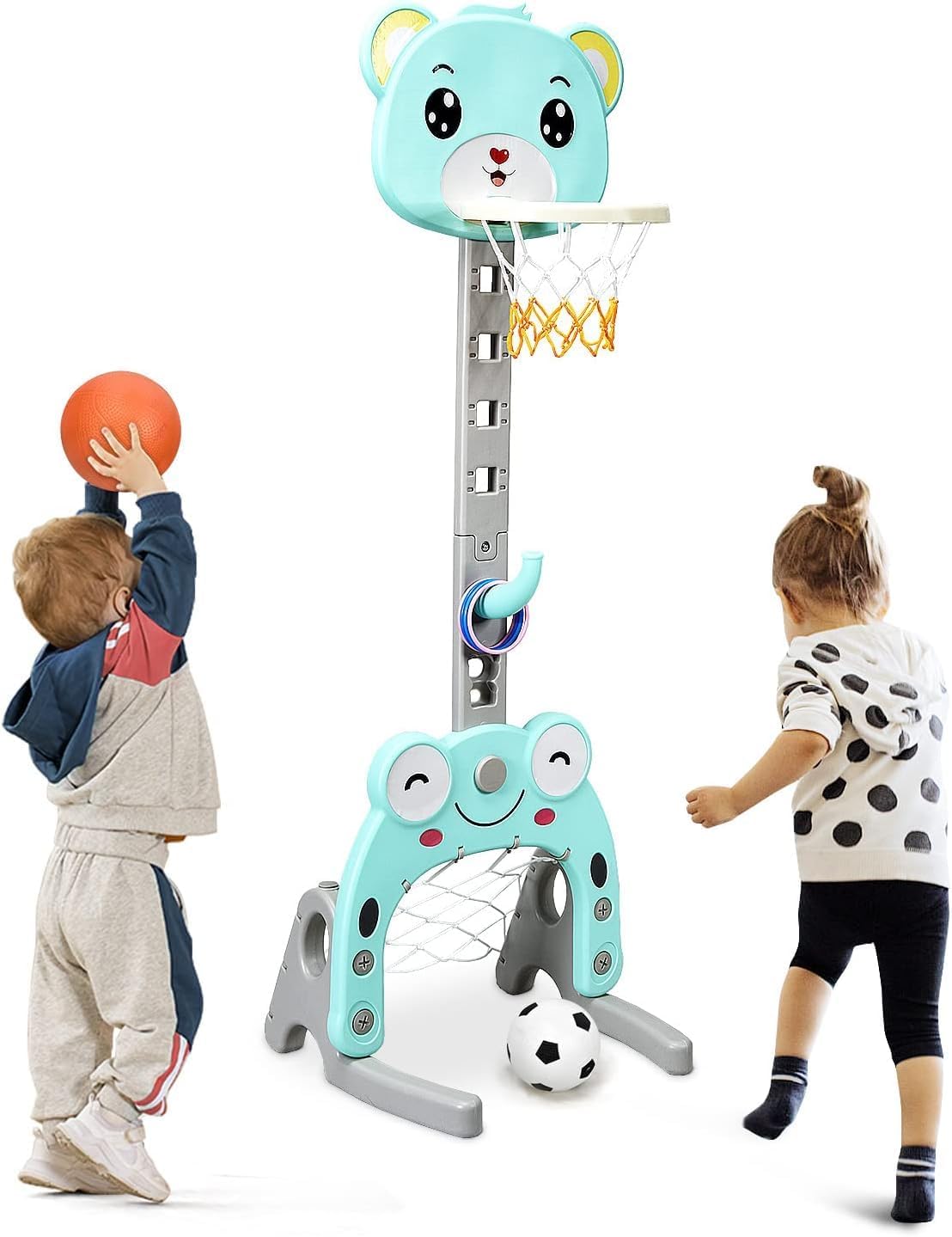 Centro attività per Bambini con Canestro da Basket, Porta di Calcio ...