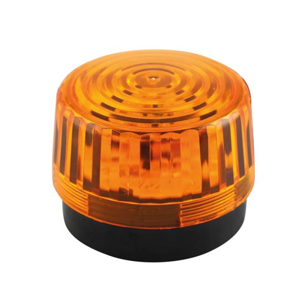 FLASH STROBOSCOPIQUE À LED - AMBRE - 12 VCC - ø 100 mm | Leroy Merlin