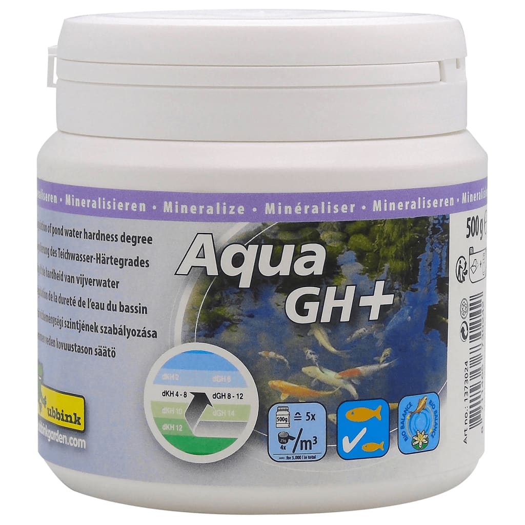 Trattamento dell'acqua dello stagno Aqua GH+ 500 g per 5000 l | Leroy ...