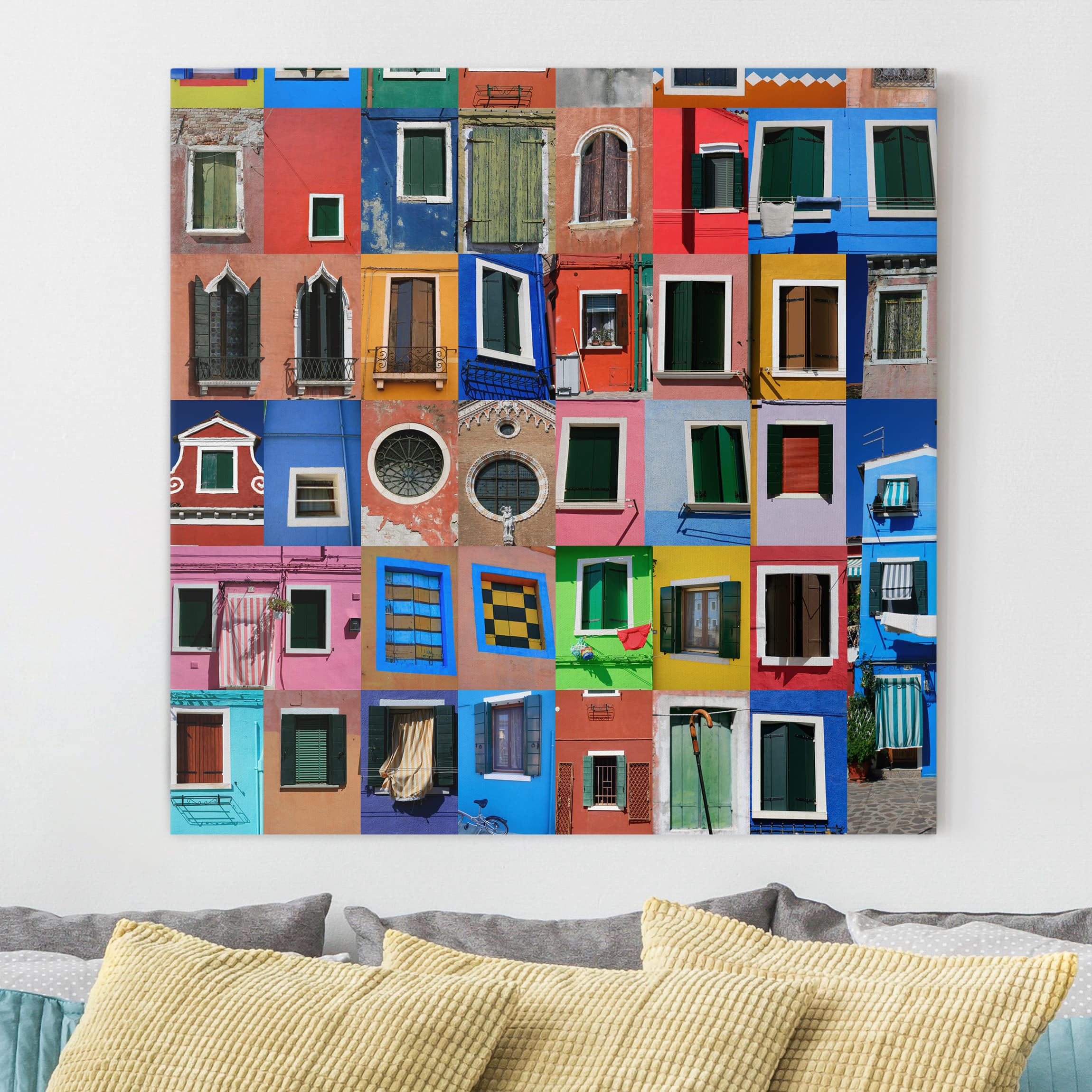 Impression sur toile tableau sur toile châssis multicolore à motifs 142 ...