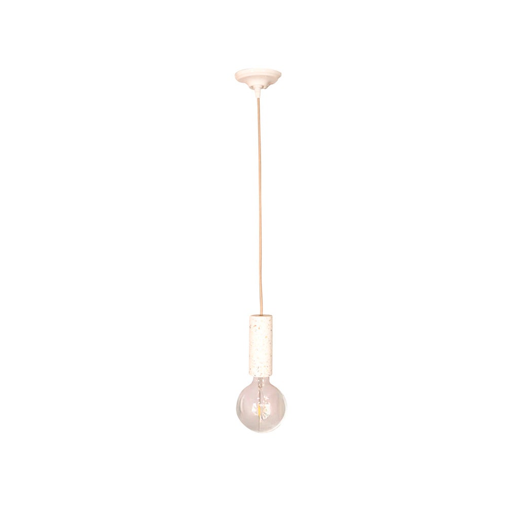 Kit de Suspension pavillon céramique blanc diam. 105 mm, câble tissu ...