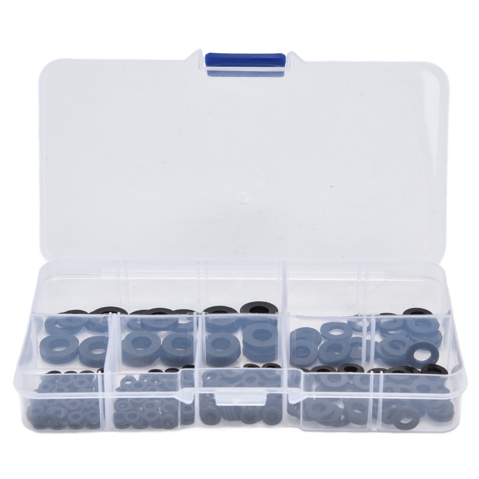 Lot de 250 rondelles plates en nylon noires, kit d'assortiment de ...