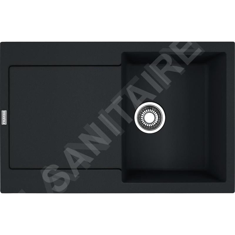Franke Maris - Évier en Fragranite MRG 611, 78x50 cm, noir mat 114.0637 ...