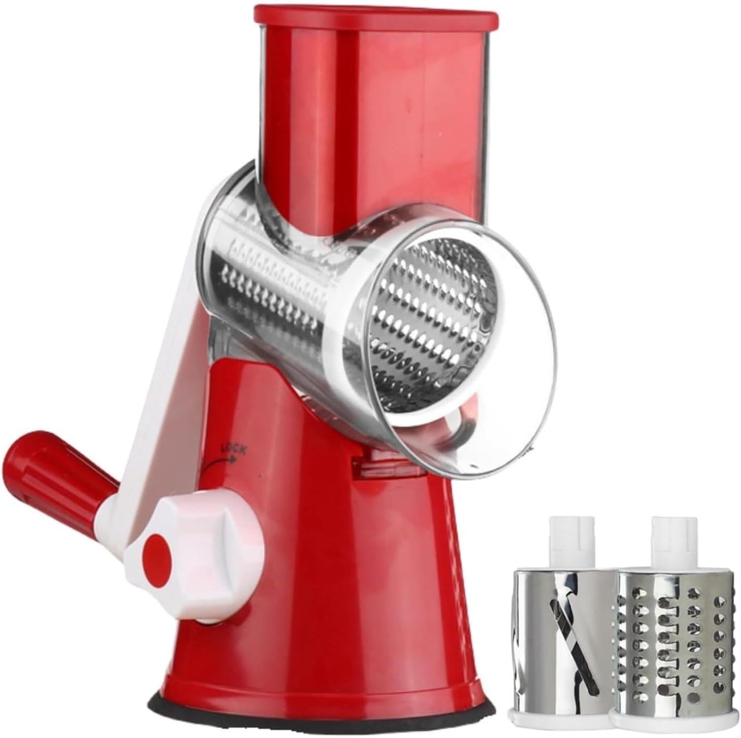 Broyeur à fromage rond à vitesse manuelle avec base d'aspiration ...