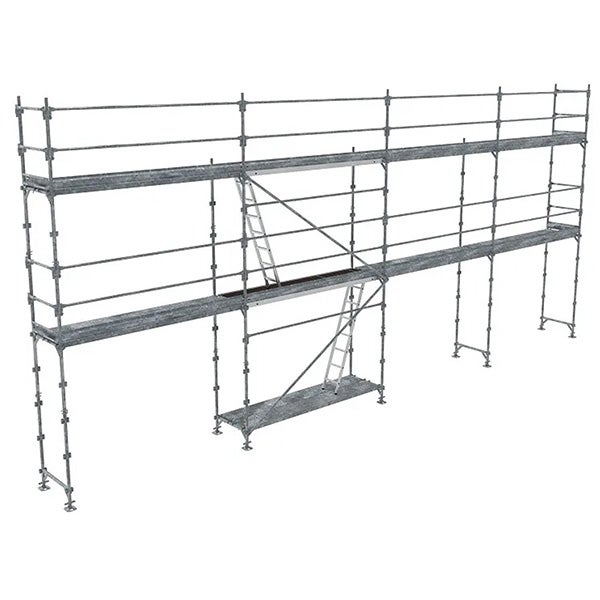 Echafaudage fixe de façade 78m² - Structure + Plancher + Plinthes ...